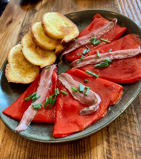 Piquillo Peppers with Anchovy Fillets - Ansots